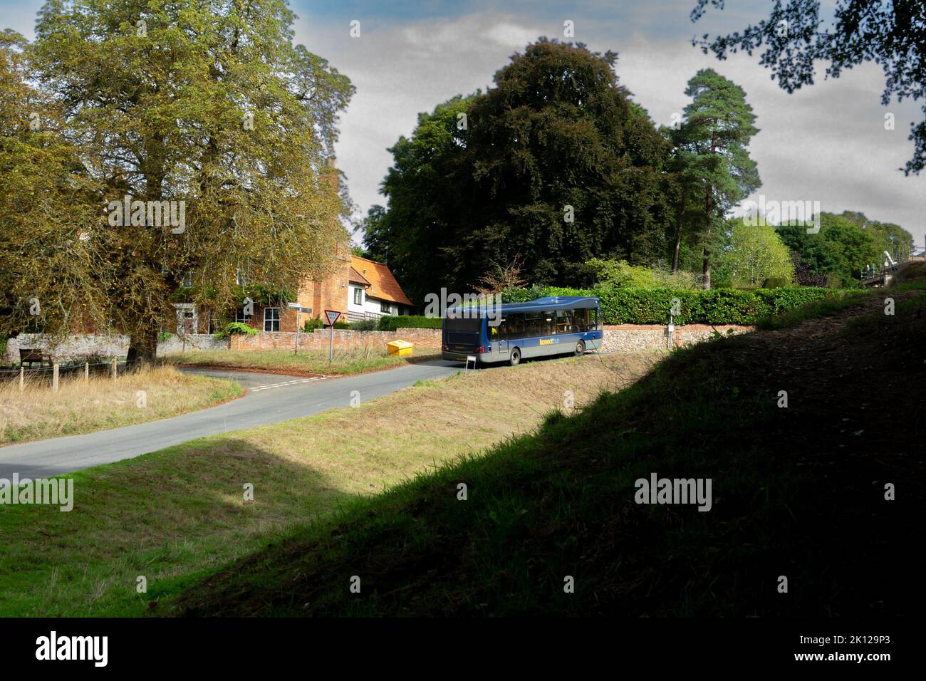 Village Bus Norfolk Stock Photo - Alamy