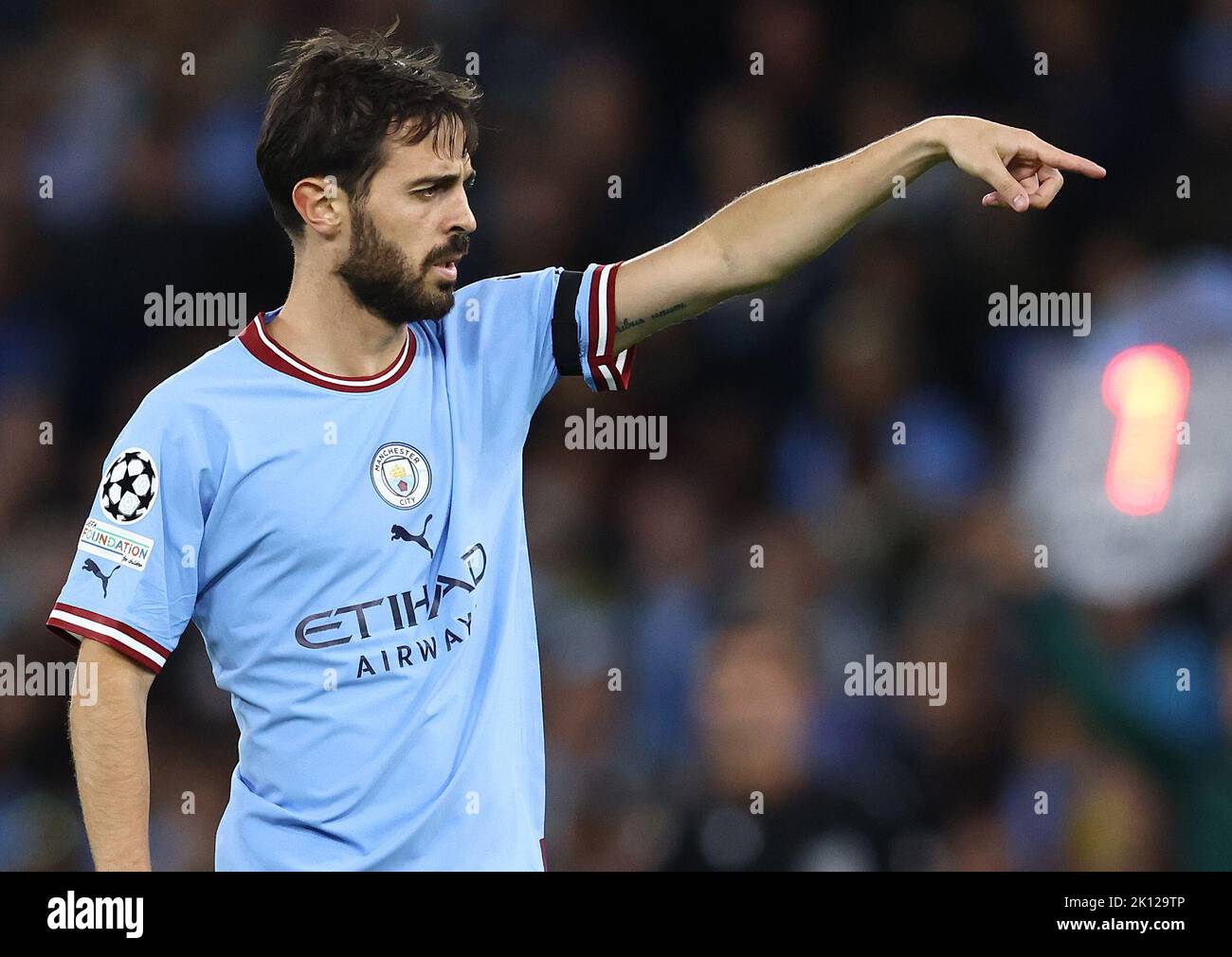 Manchester, UK. 14th Sep, 2022. Bernardo Silva of Manchester City ...