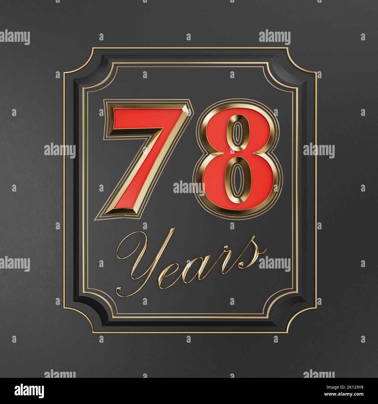 78 years anniversary hi-res stock photography and images - Alamy