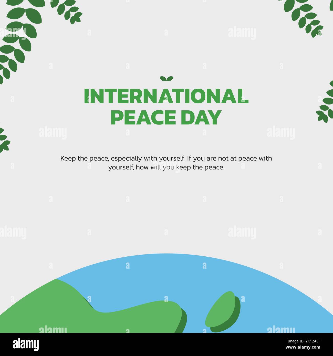 International peace day poster design. Social media poster templates ...