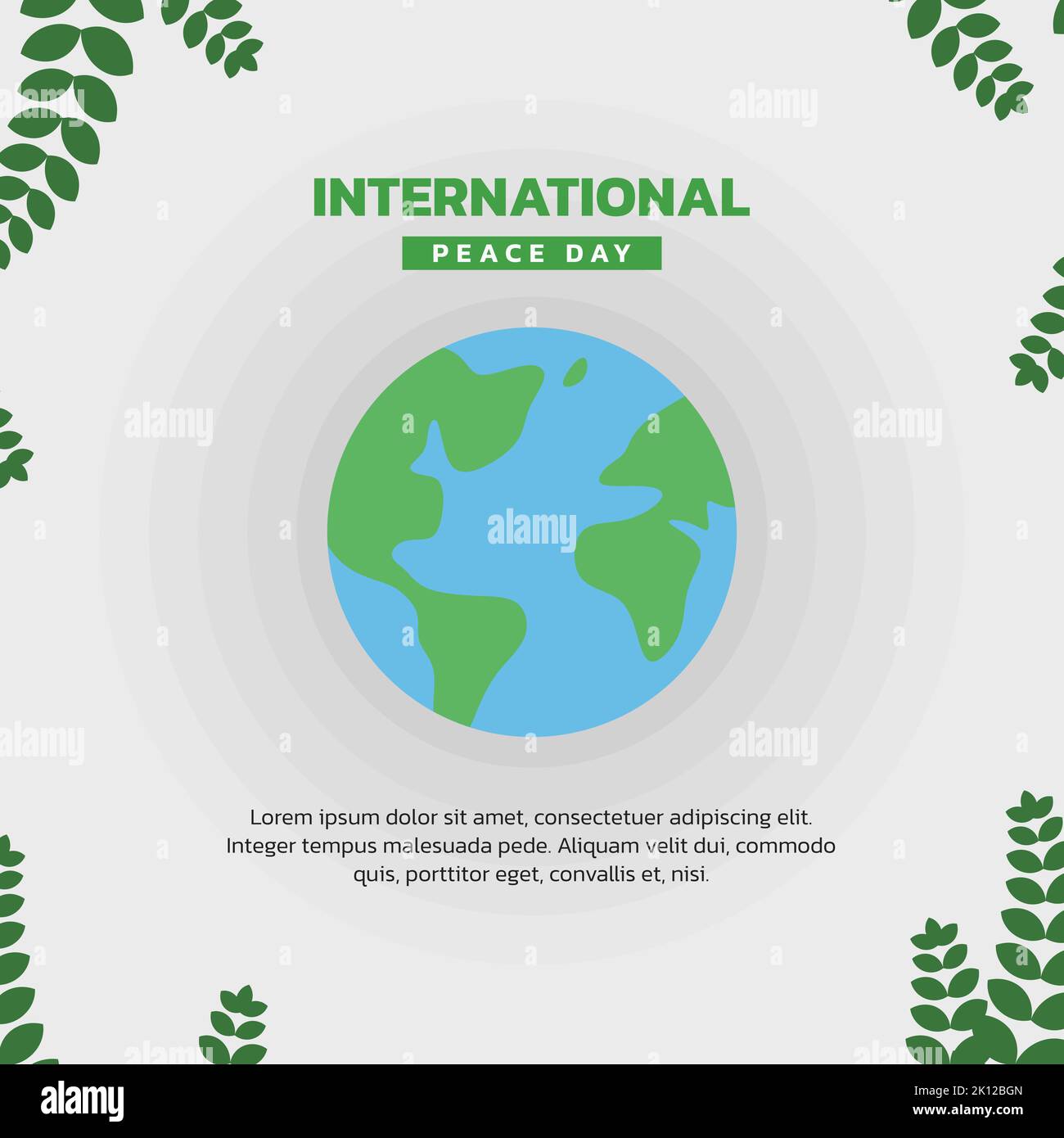International peace day poster design. Social media poster templates ...