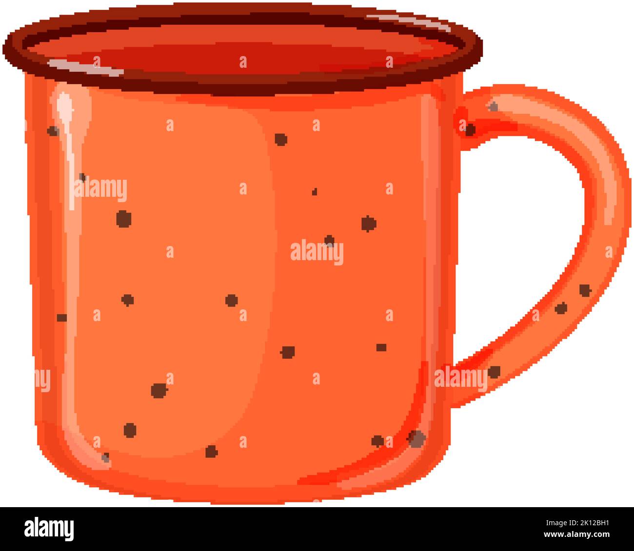 food cup ceramic cartoon vector illustration Stock Vector Image & Art ...