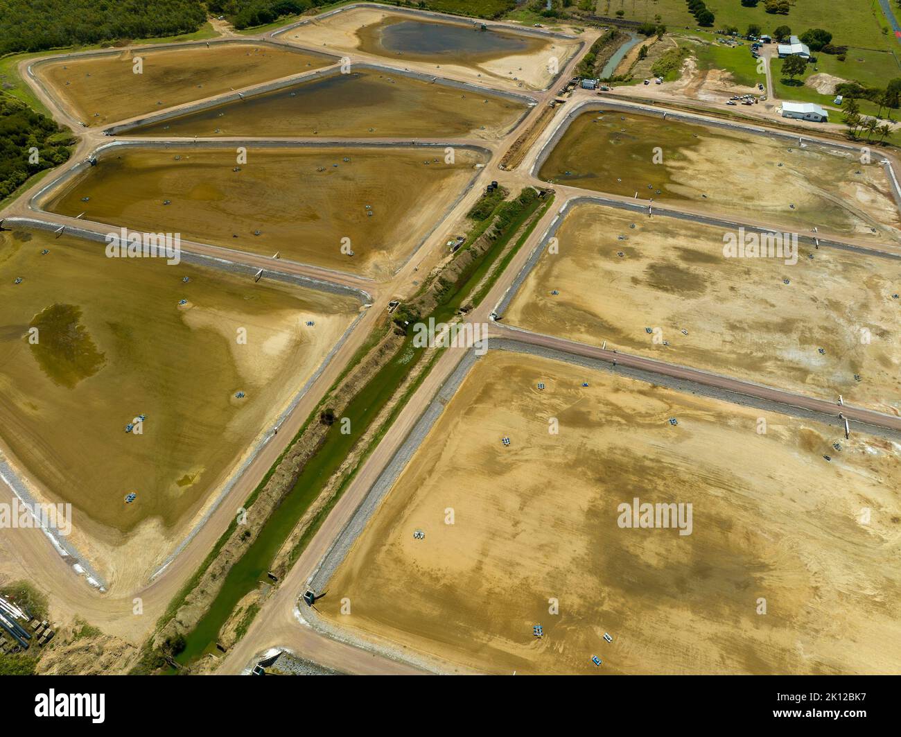 Shrimp ponds aerial hi-res stock photography and images - Alamy