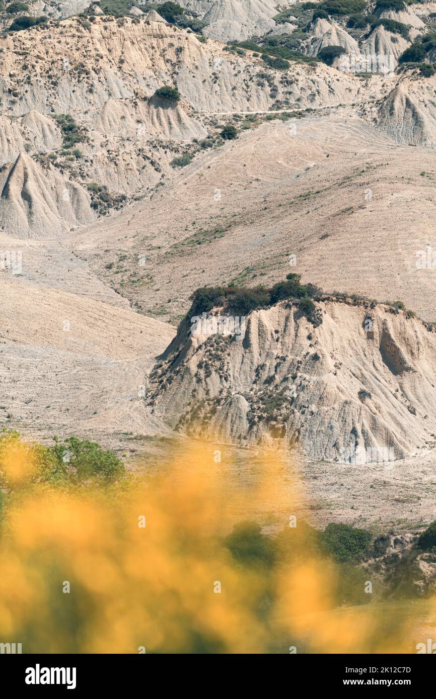 calanchi, typical rock formation of Basilicata Stock Photo - Alamy