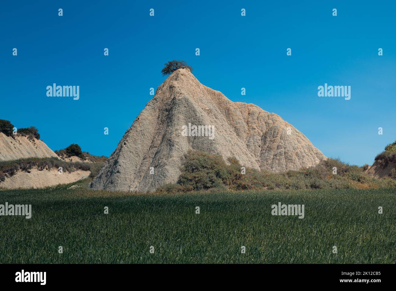 calanchi, typical rock formation of Basilicata Stock Photo - Alamy