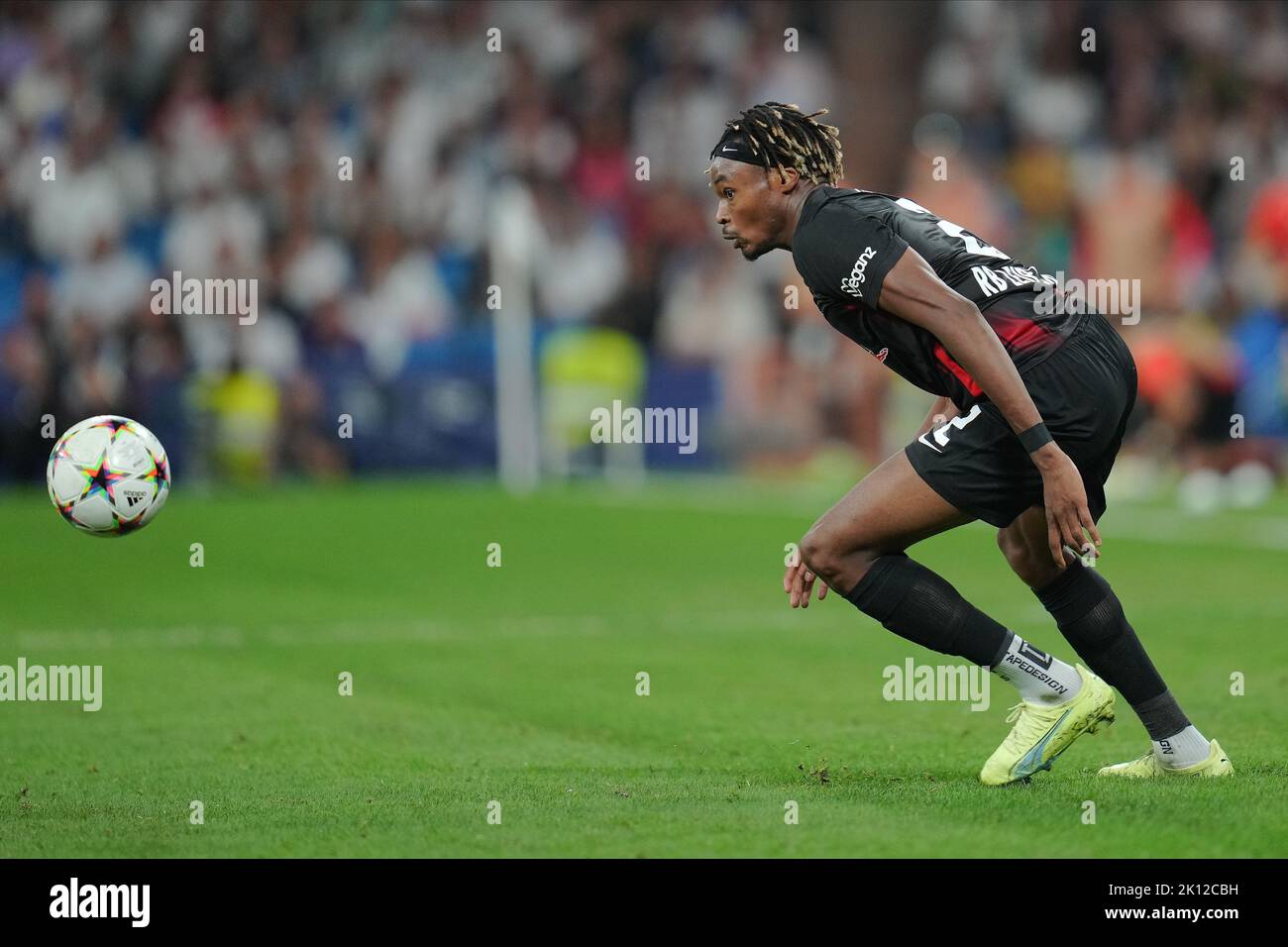 Mohamed Simakan of RB Leipzig during the UEFA Champions League match ...