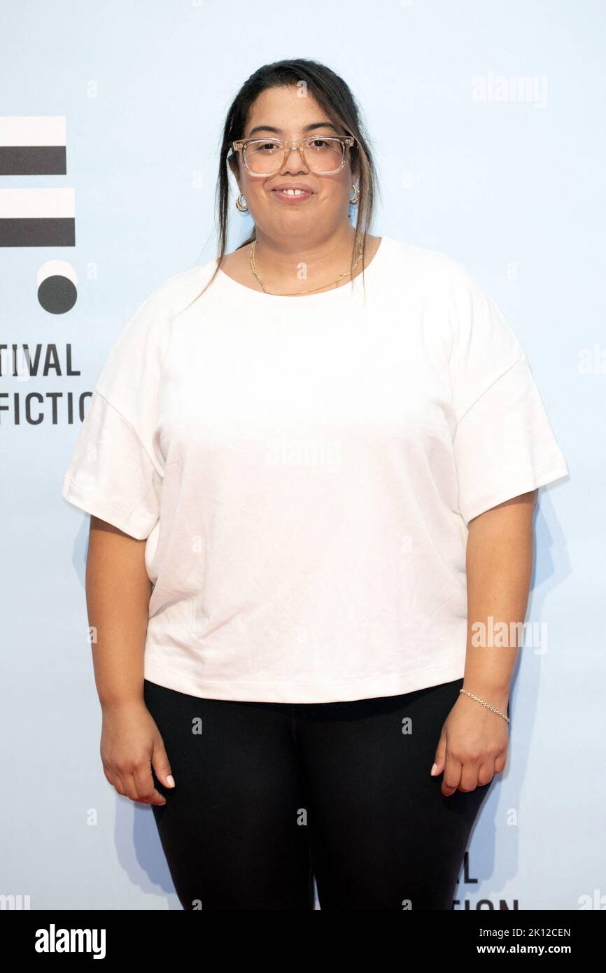 Melha Bedia attends the Miskina la pauvre photocall during the La ...