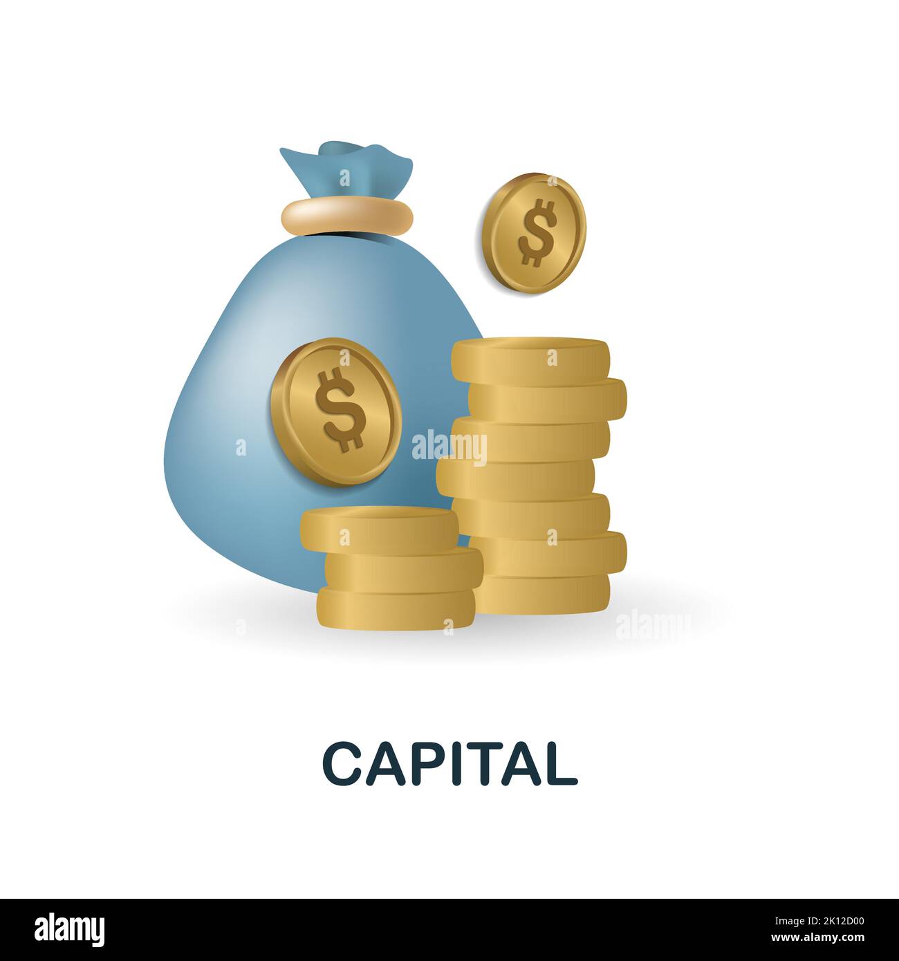 Capital icon. 3d illustration from business plan collection. Creative ...