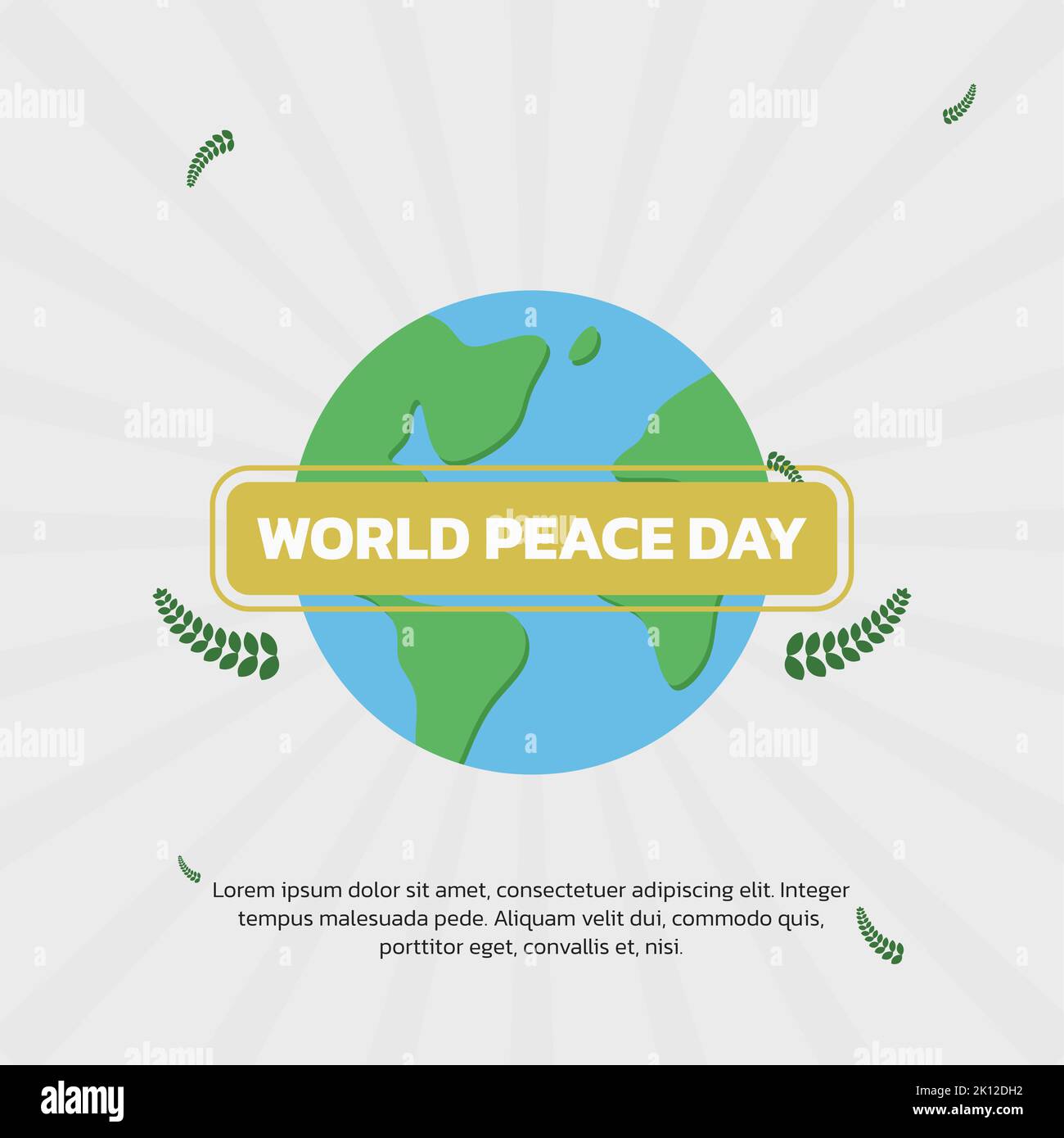 International peace day poster design. Social media poster templates ...