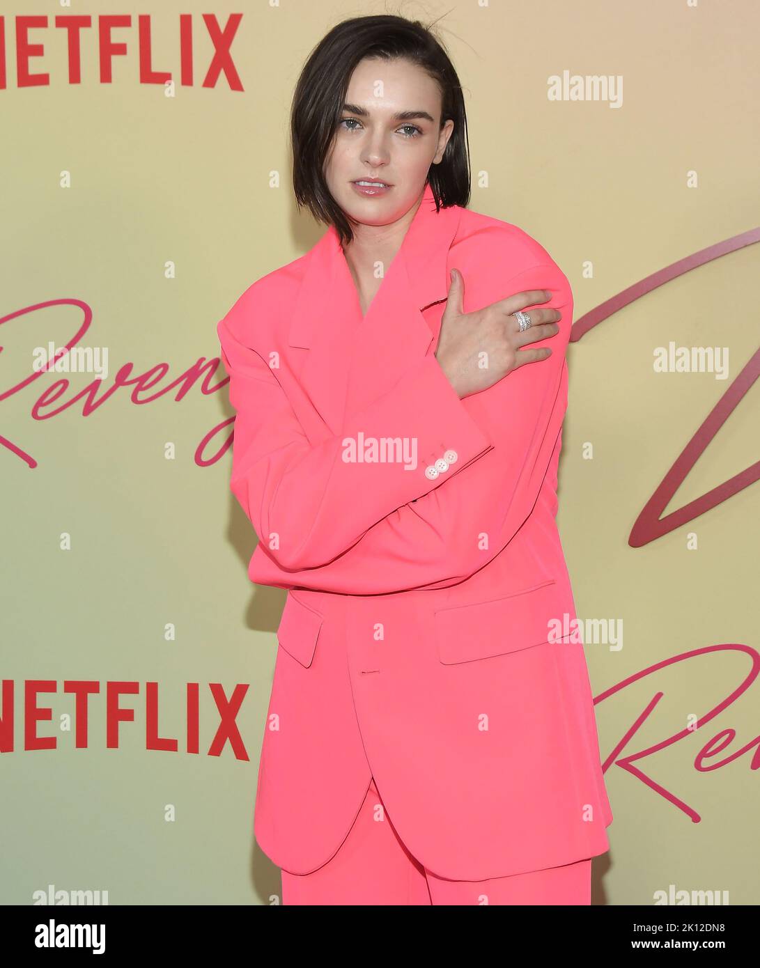 Ava Capri arrives at Netflix's DO REVENGE Premiere held at the TUDUM ...