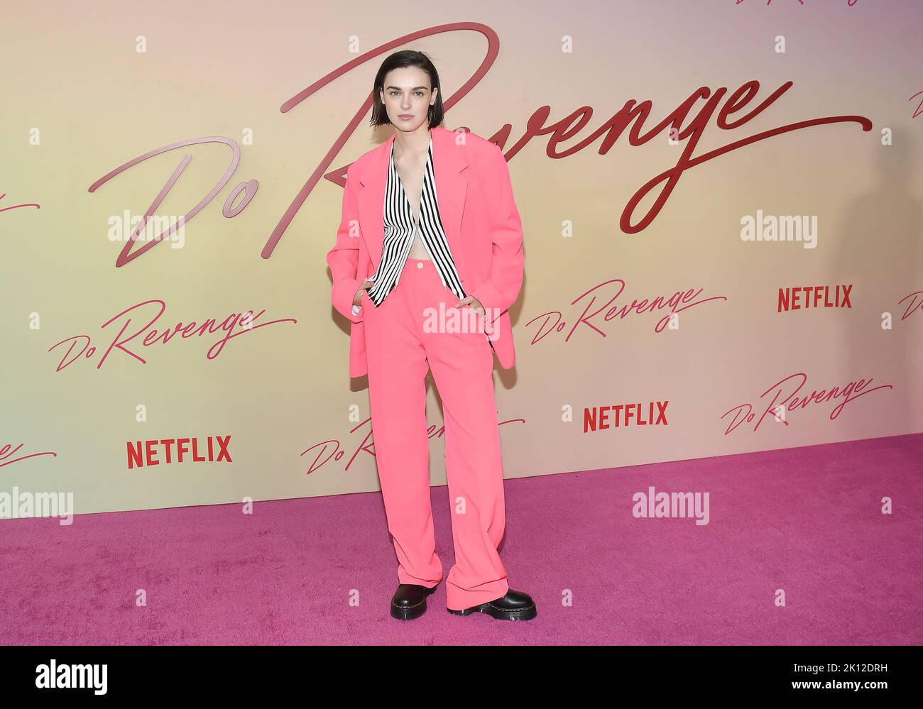 Ava Capri arrives at Netflix's DO REVENGE Premiere held at the TUDUM ...