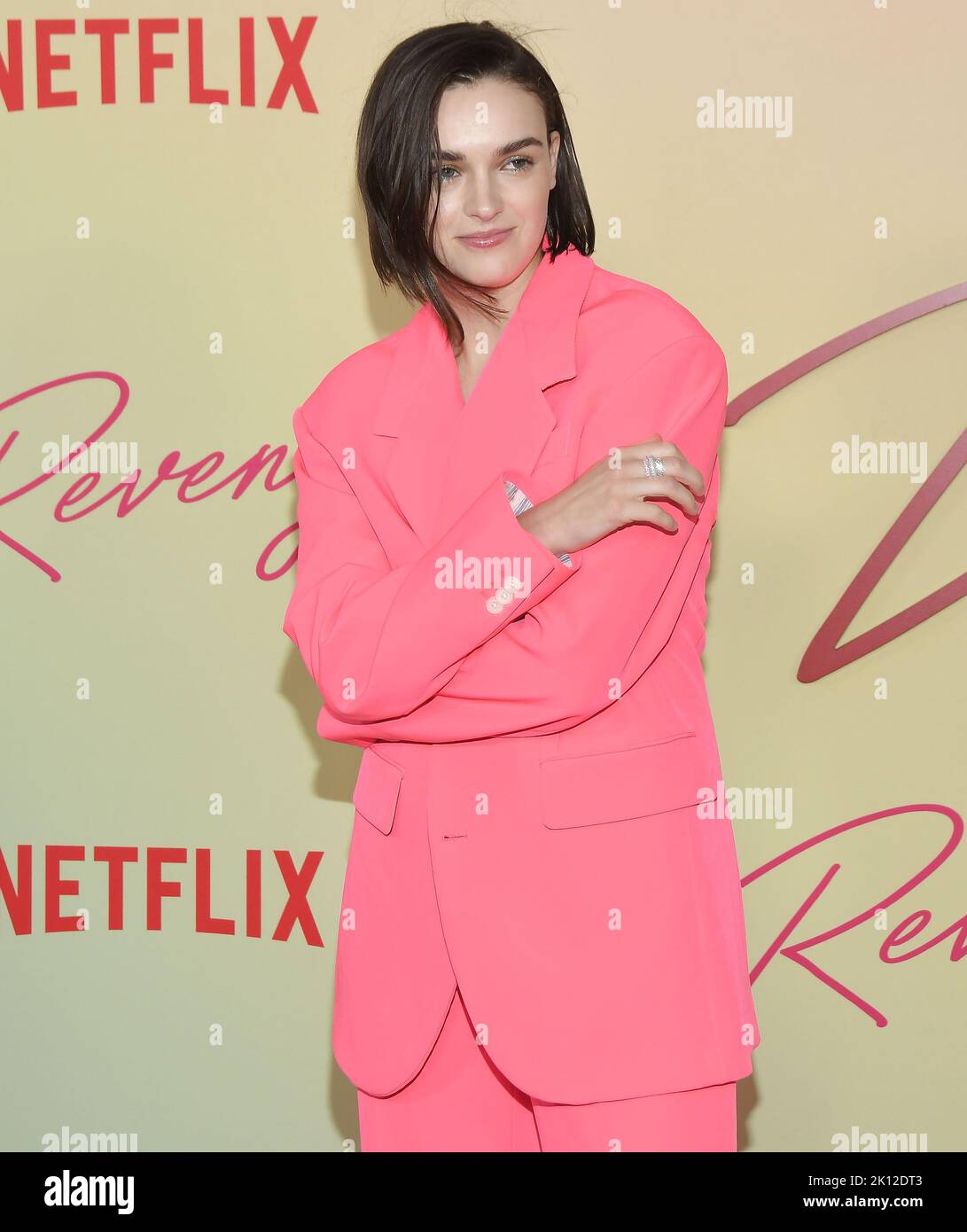 Ava Capri arrives at Netflix's DO REVENGE Premiere held at the TUDUM ...