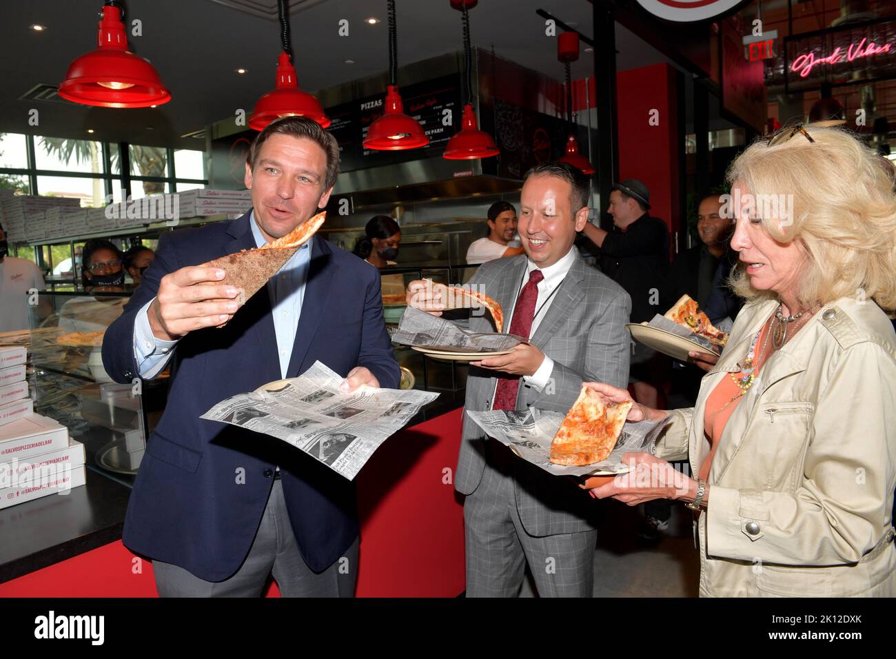 DELRAY BEACH, FL - APRIL 24: Florida Governor Ron DeSantis attends the ...
