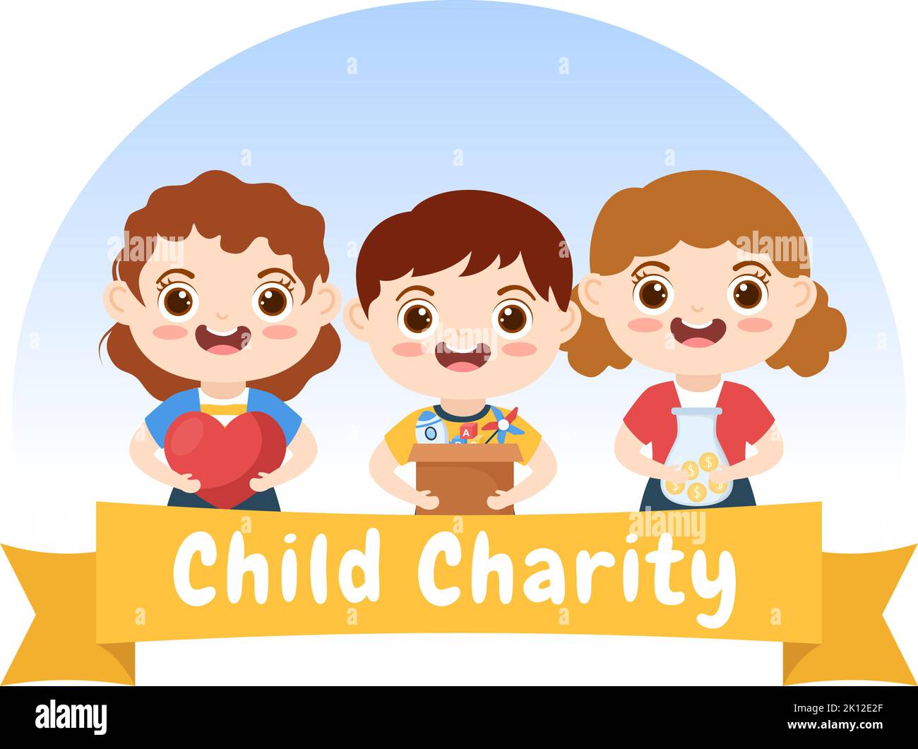 Cardboard Donation Box Containing Toys for Children, Social Care ...