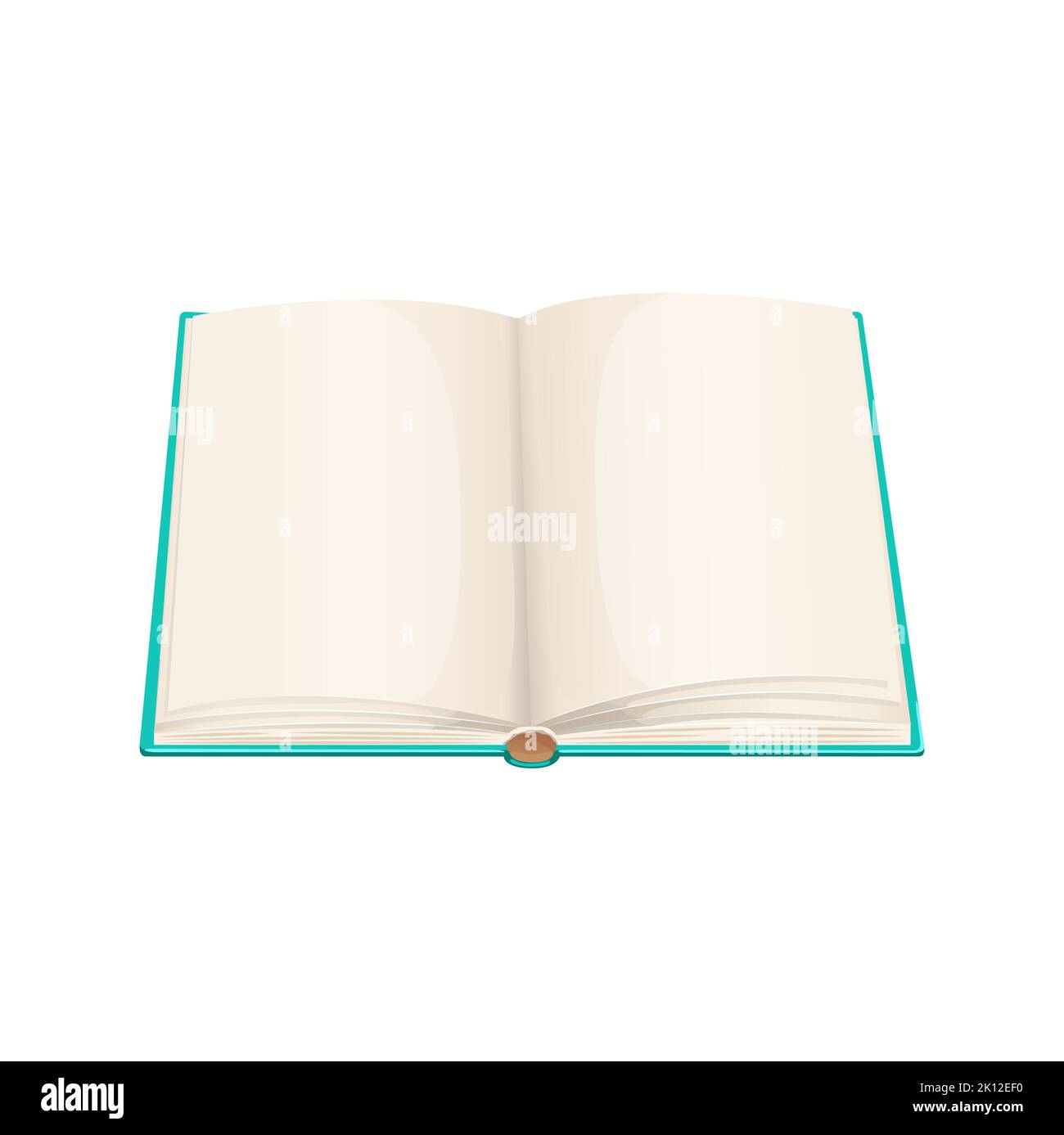 Cartoon opened book, textbook and bestseller. Vector school dictionary ...