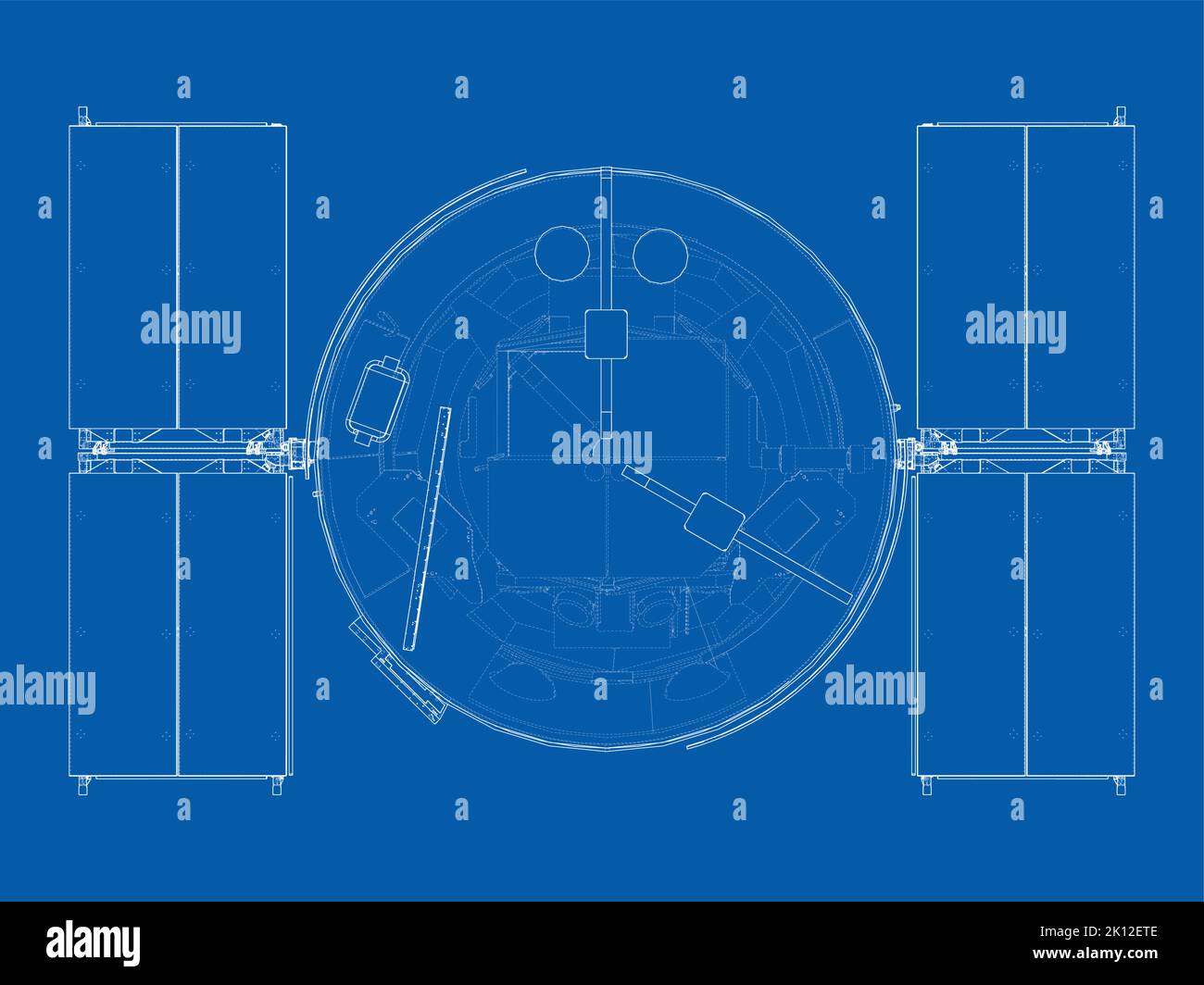 Hubble space telescope. Sattellite Stock Vector Image & Art - Alamy