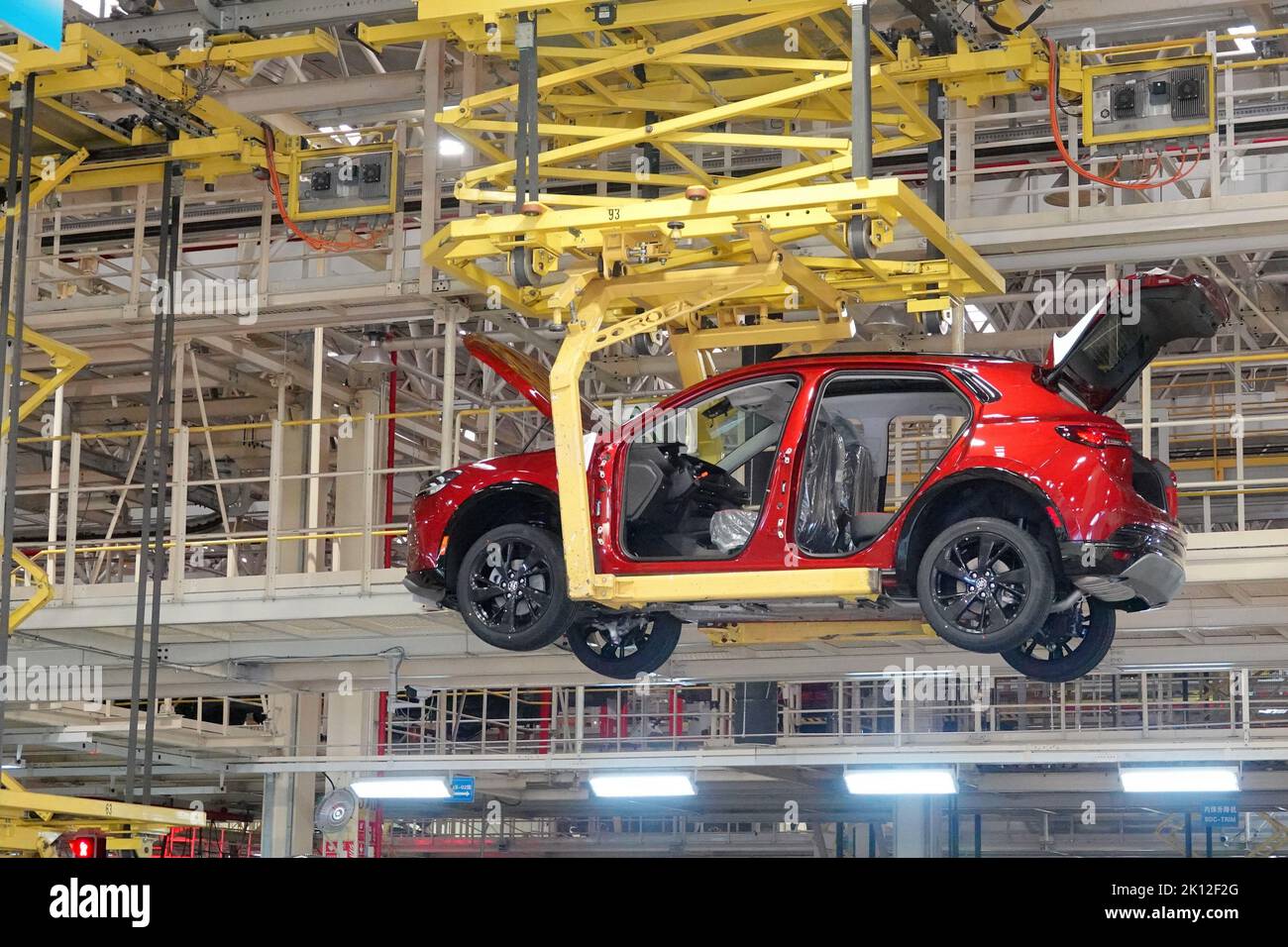 YANTAI, CHINA - SEPTEMBER 14, 2022 - A car production line is seen in ...