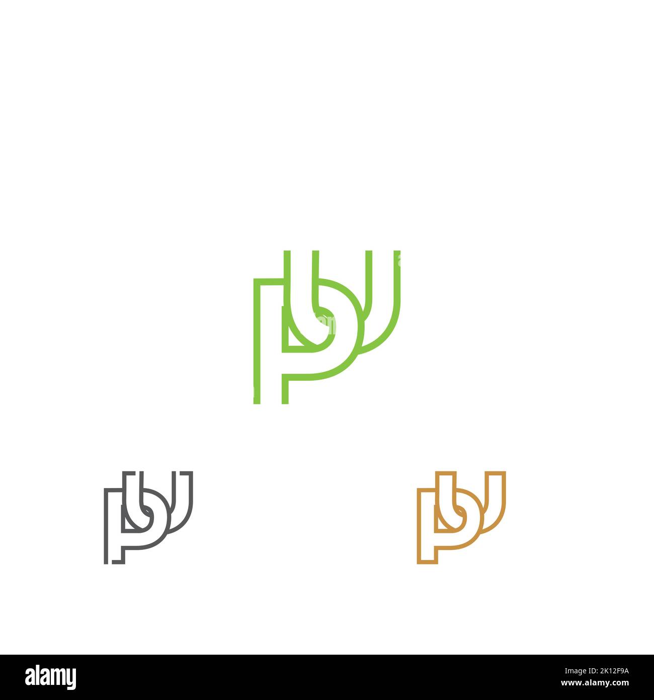 Alphabet Initials logo UP, PU, U and P Stock Vector Image & Art - Alamy