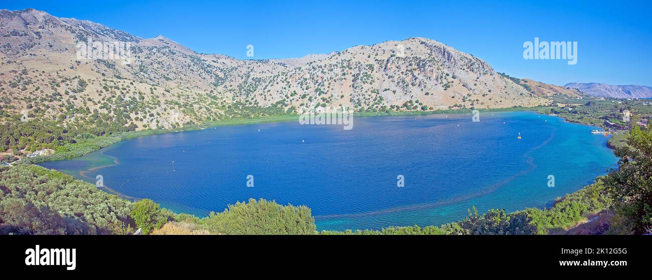 Freshwater lake kournas crete hi-res stock photography and images - Alamy