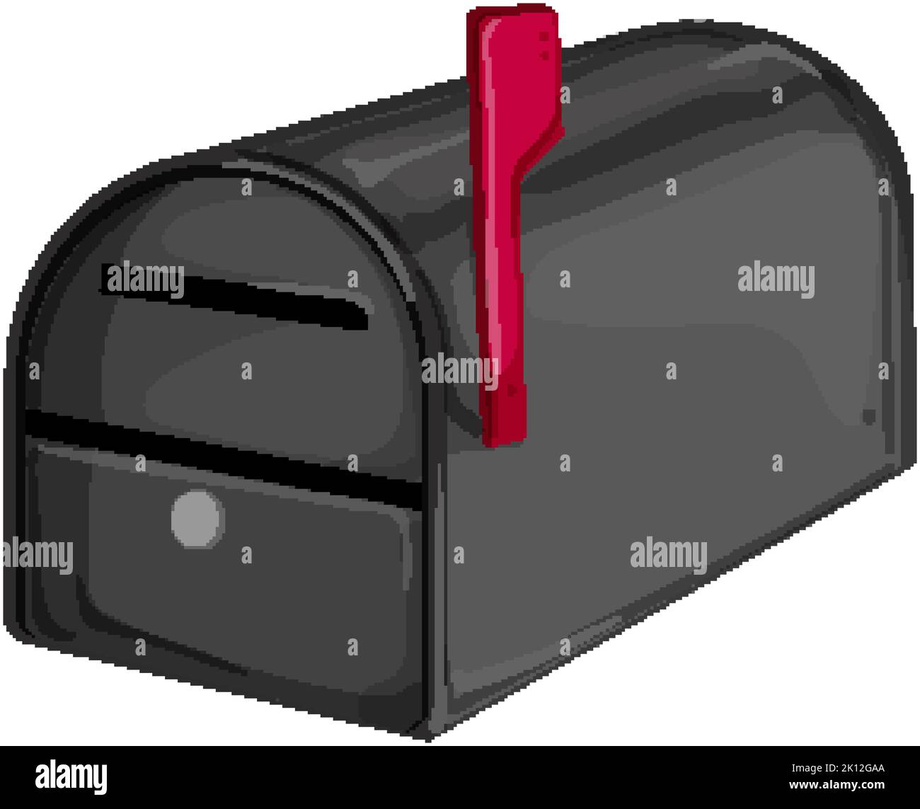 postbox mailbox letter cartoon vector illustration Stock Vector Image ...