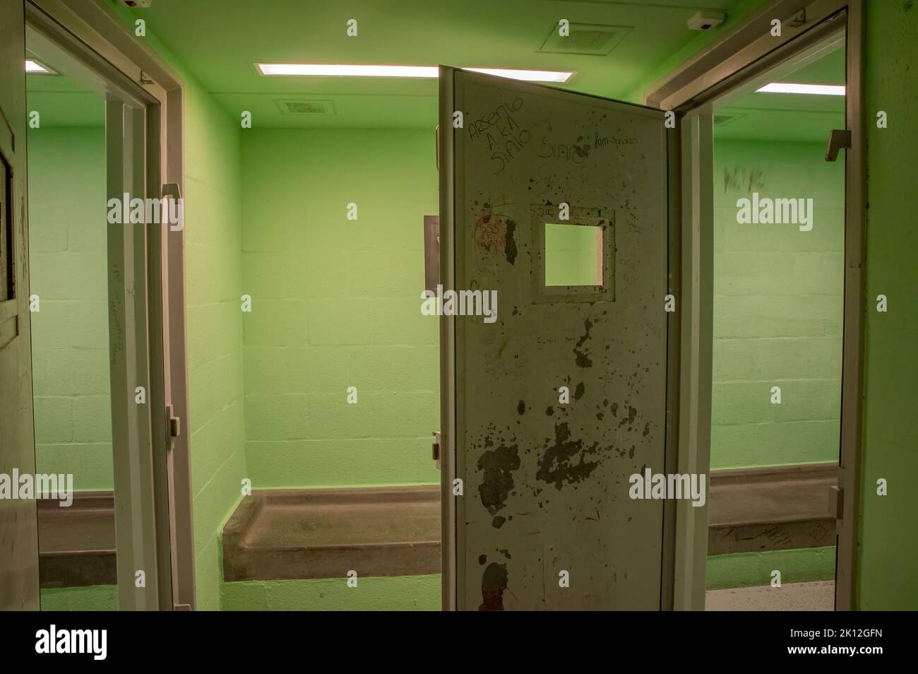 Prison Cell Inside The Former Justice Building At Amsterdam The ...