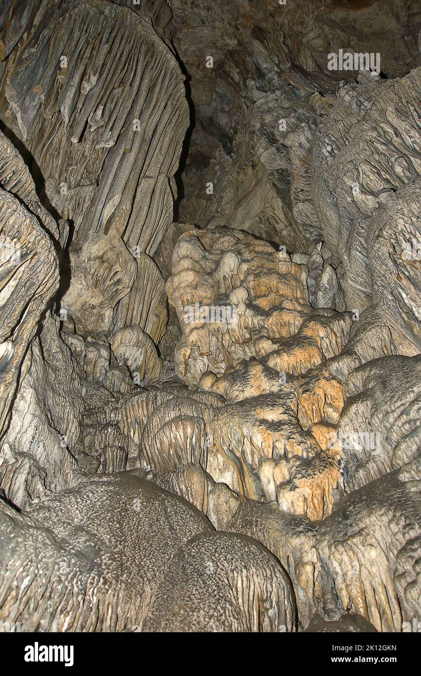 Rock outcrop of the Psychro Cave, Crete, Greece Stock Photo - Alamy
