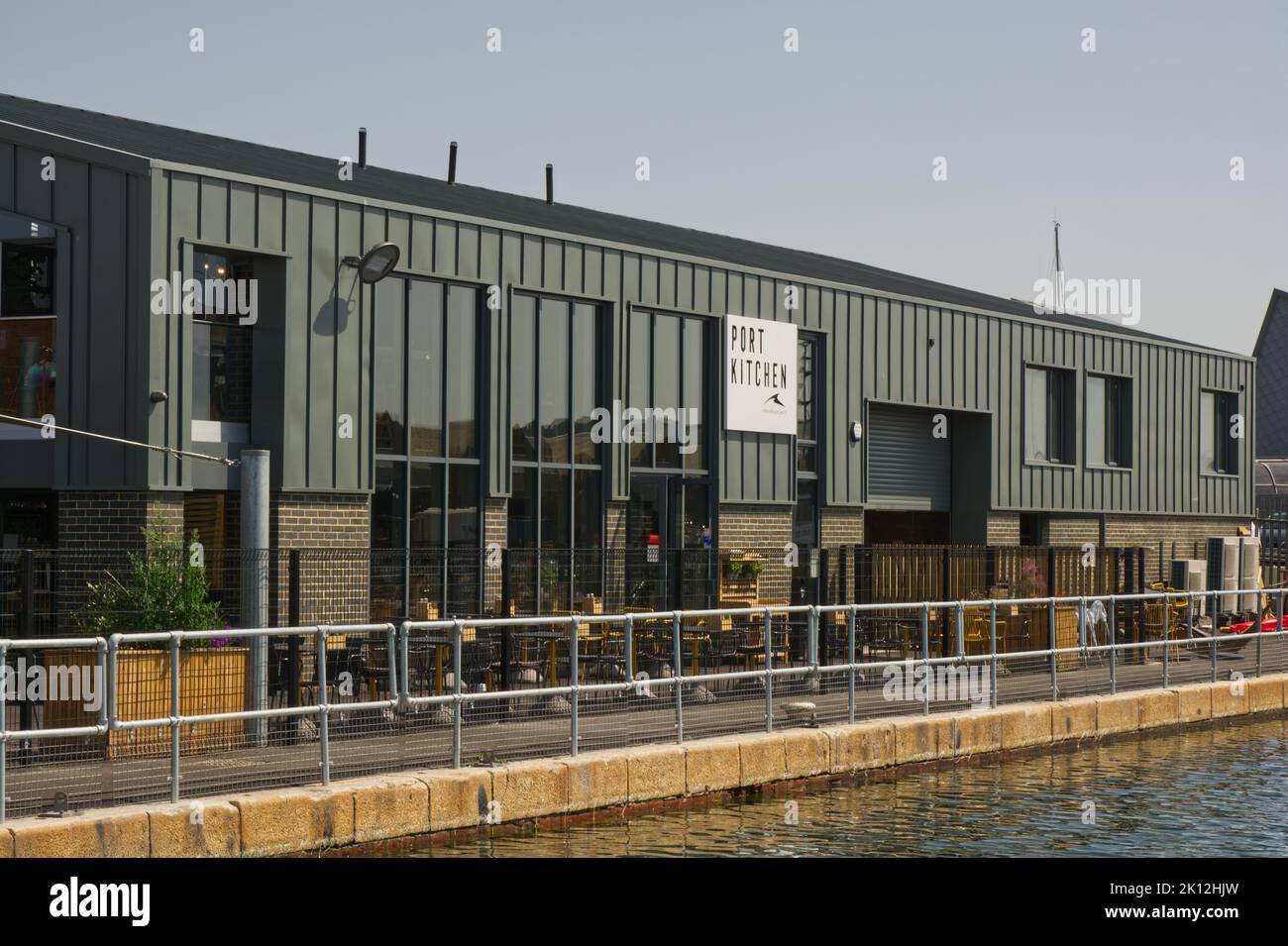 New cafe and restaurant 'Port Kitchen' on waterfront at the port in ...
