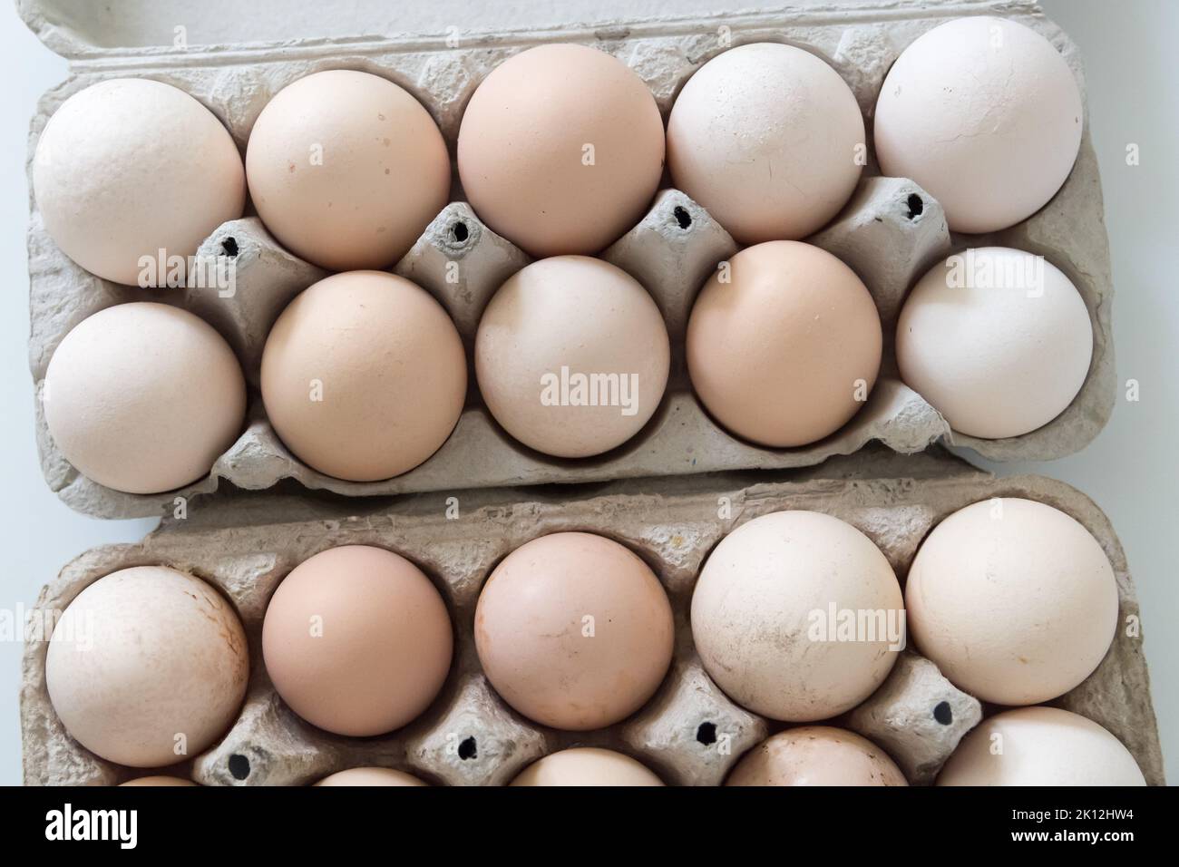Organic fresh chicken table eggs hi-res stock photography and images ...