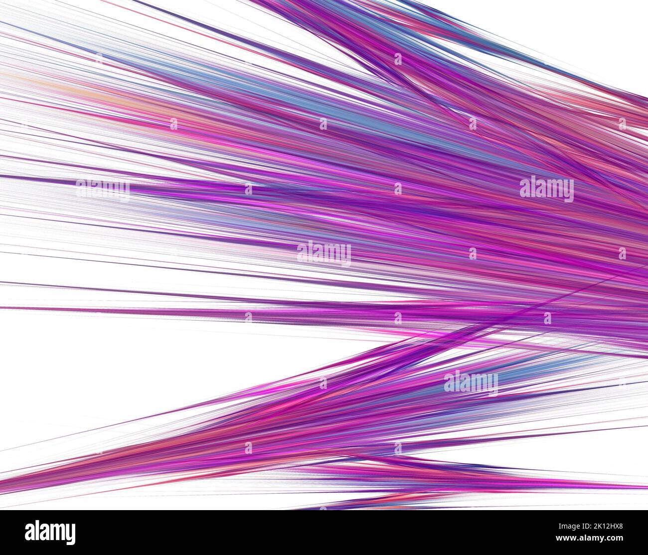 Interweaving of threads, branches, rays. Abstract fractal graphics ...