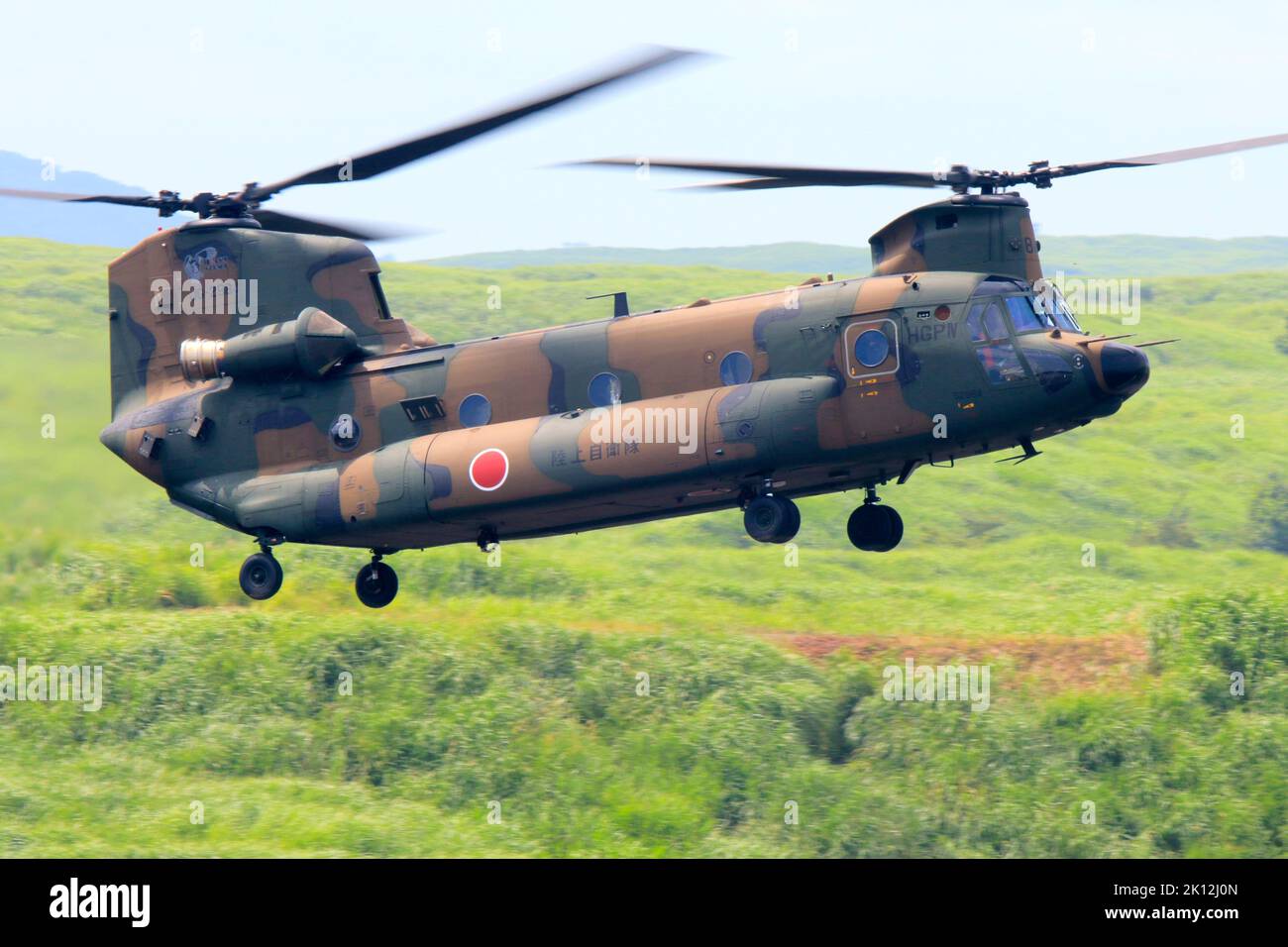 The Boeing CH-47 Chinook of Japan Ground Self-Defense Force Stock Photo ...