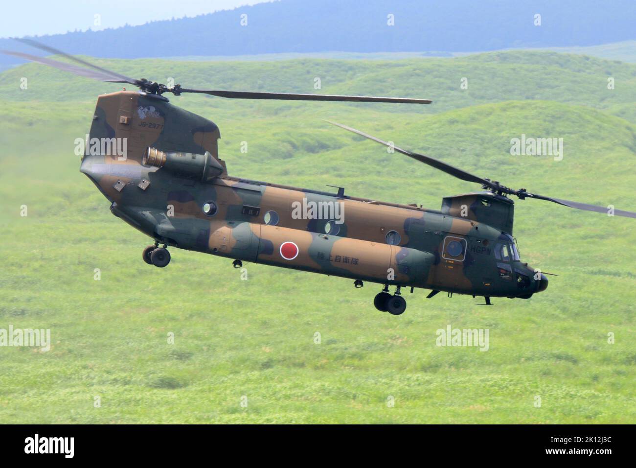 The Boeing CH-47 Chinook of Japan Ground Self-Defense Force Stock Photo ...