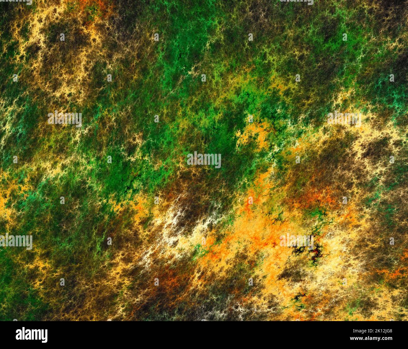 Texture fractal graphic background. Yellow and green shades of color ...