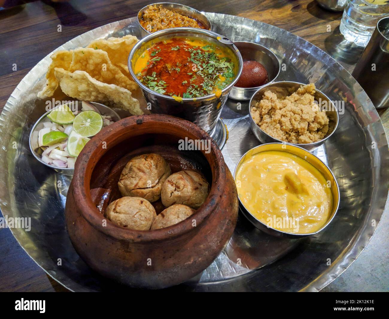 Special Dal Bati Thali From Shree Baba Ramdev Dhaba, Plot No.67, Behind ...