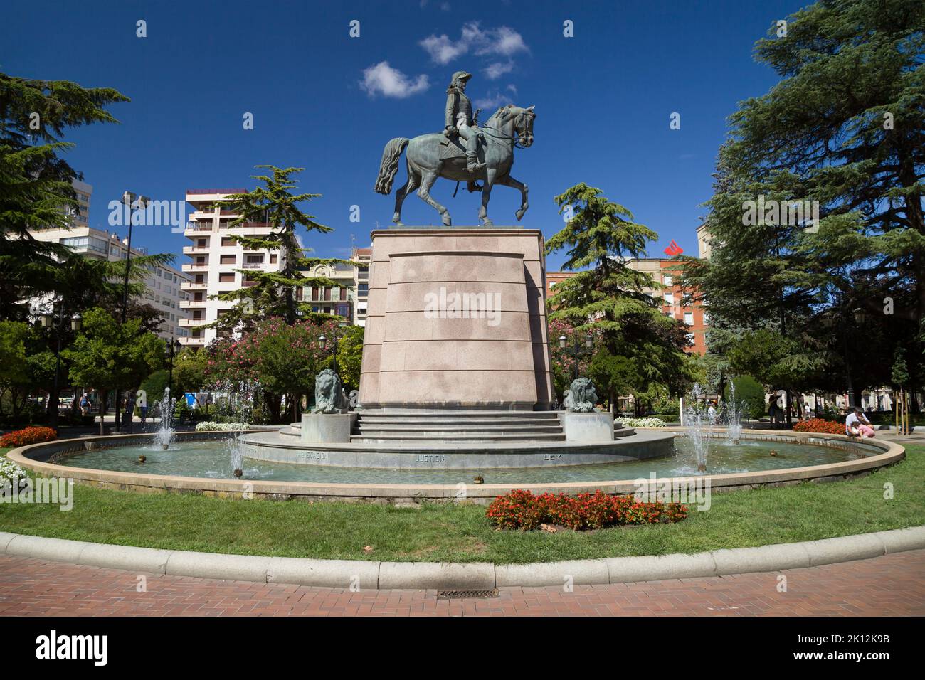 Logrono, Spain - August 17, 2022: Monument to General Espartero in ...