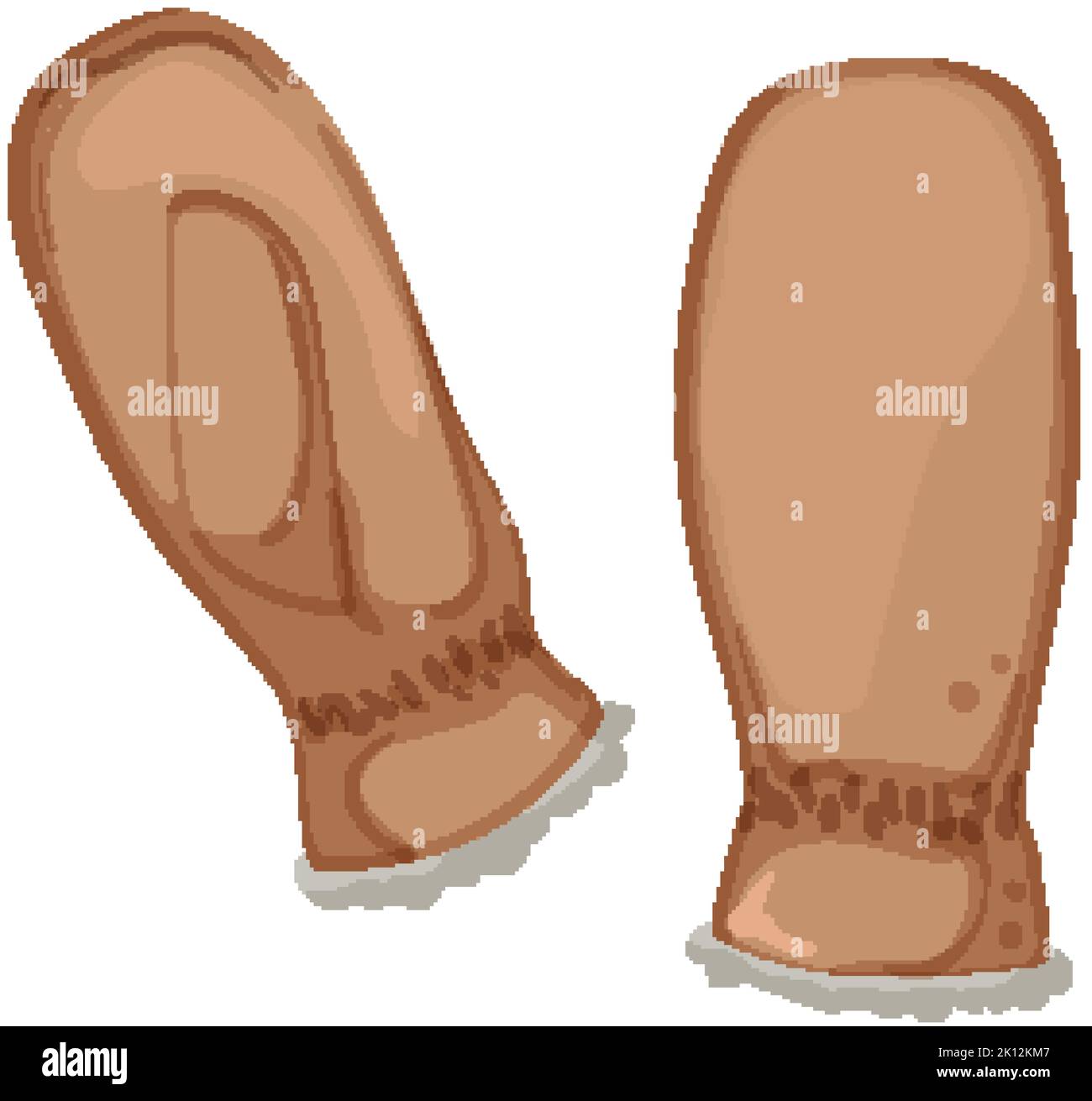 hand mittens gloves winter cartoon vector illustration Stock Vector ...