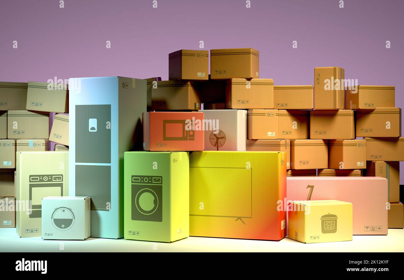 Appliance boxes hi-res stock photography and images - Alamy