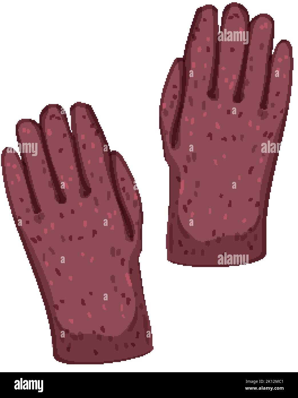 textile mittens gloves winter cartoon vector illustration Stock Vector ...