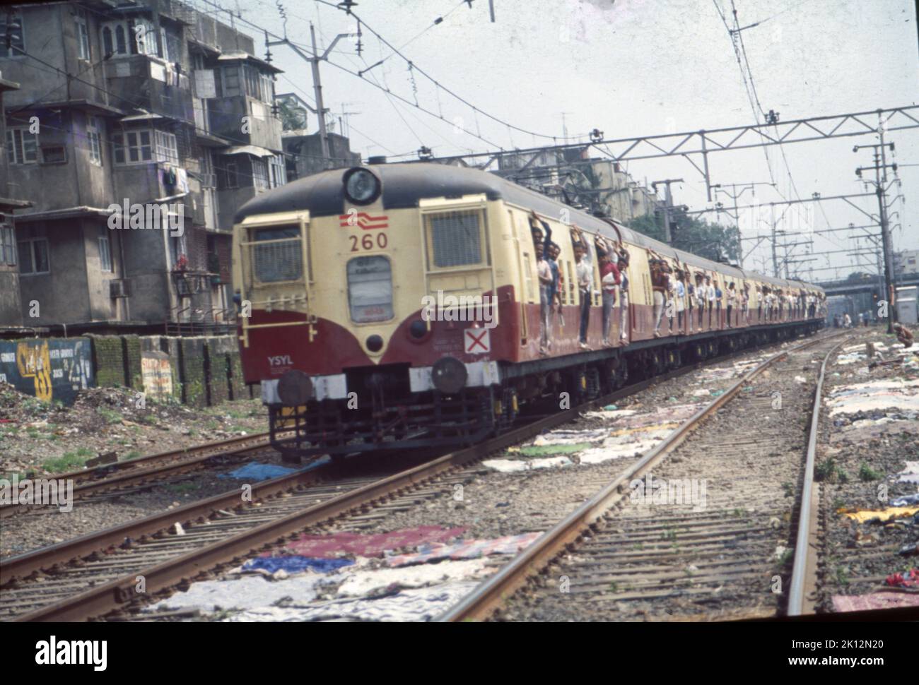 Mumbai Local Train on the Move, India Stock Photo - Alamy
