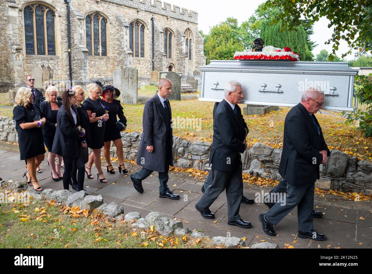 Funeral of young boy Archie Battersbee in Southend on Sea, Essex, UK ...
