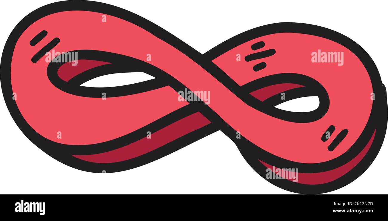 Hand Drawn infinity sign illustration isolated on background Stock ...