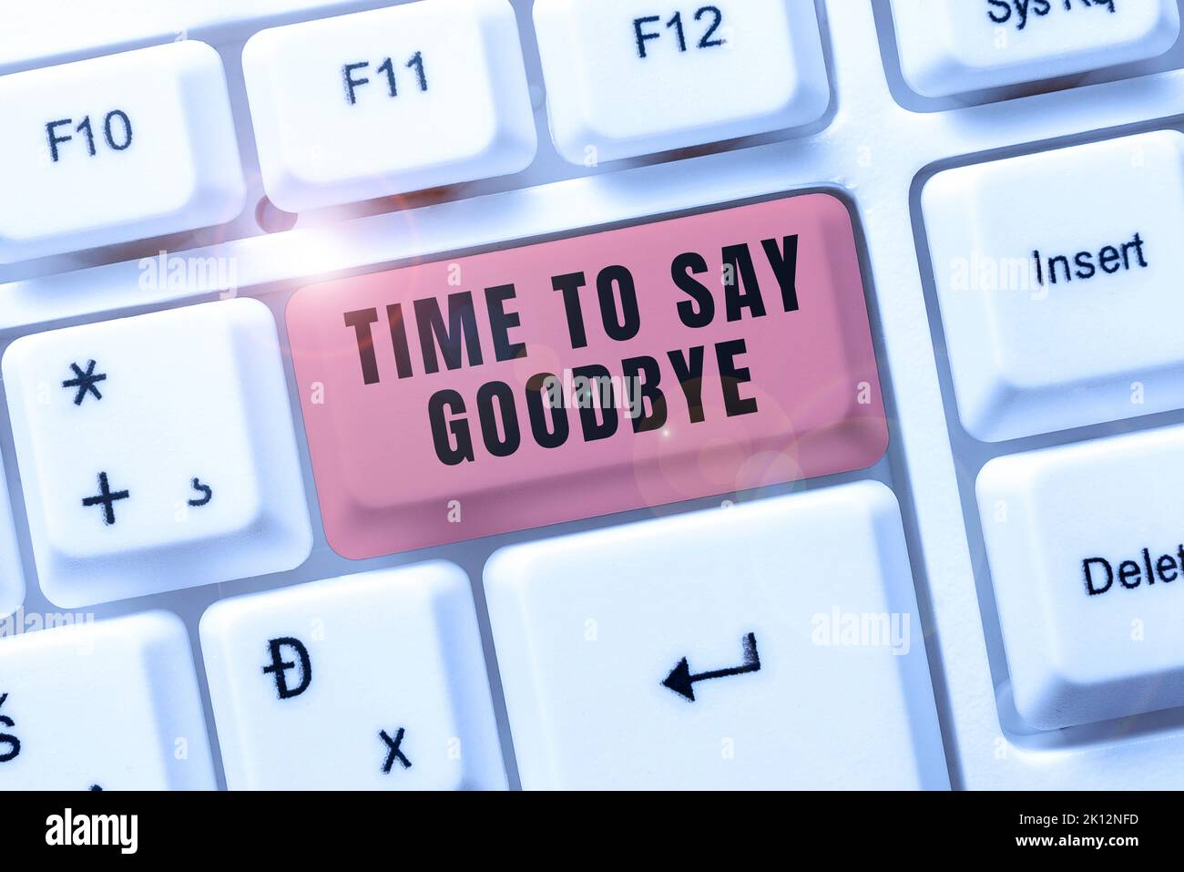 Conceptual caption Time To Say Goodbye. Concept meaning Bidding ...