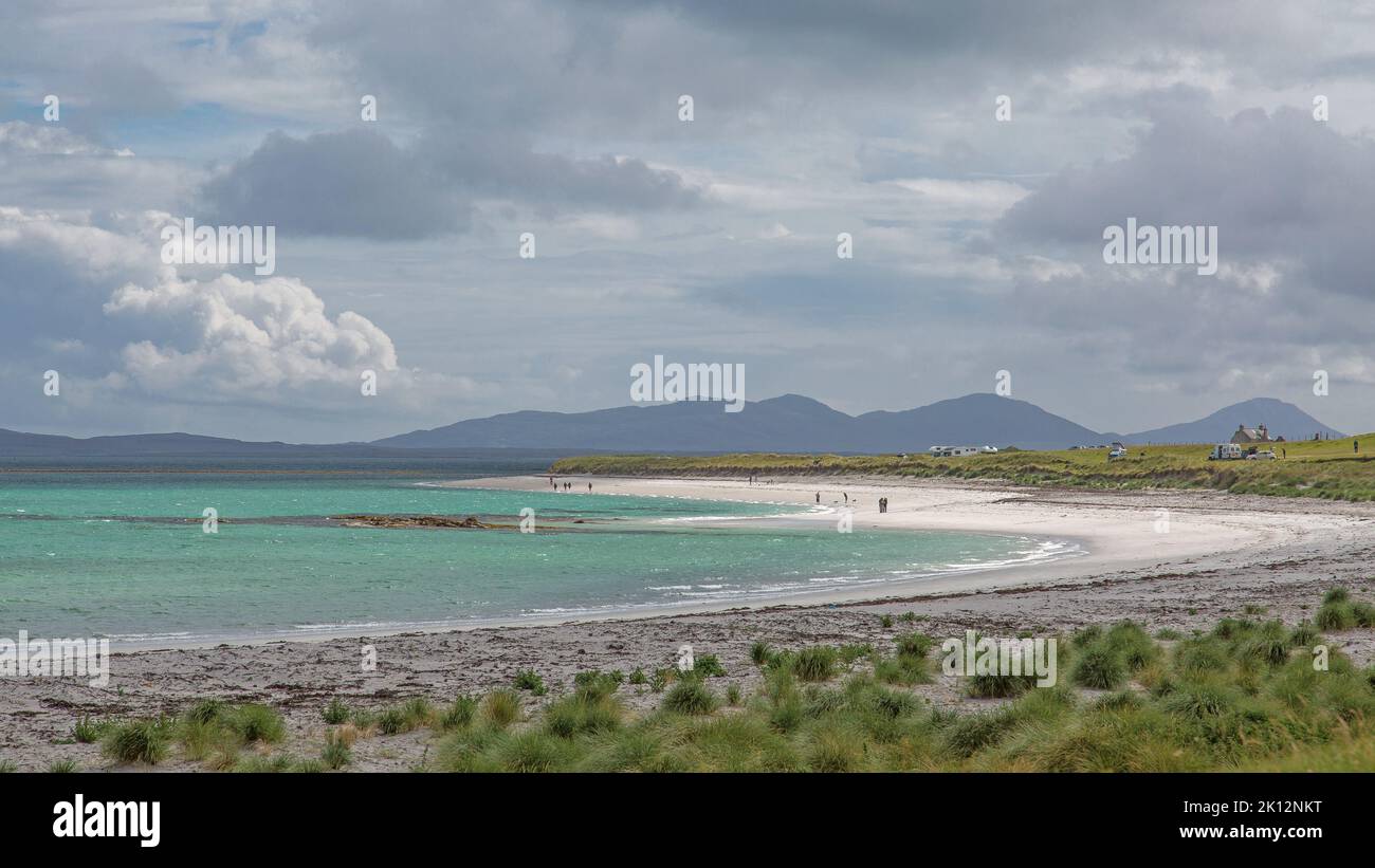 East Beach, Sands and Dunes, Berneray, North Uist, Outer Hebrides ...