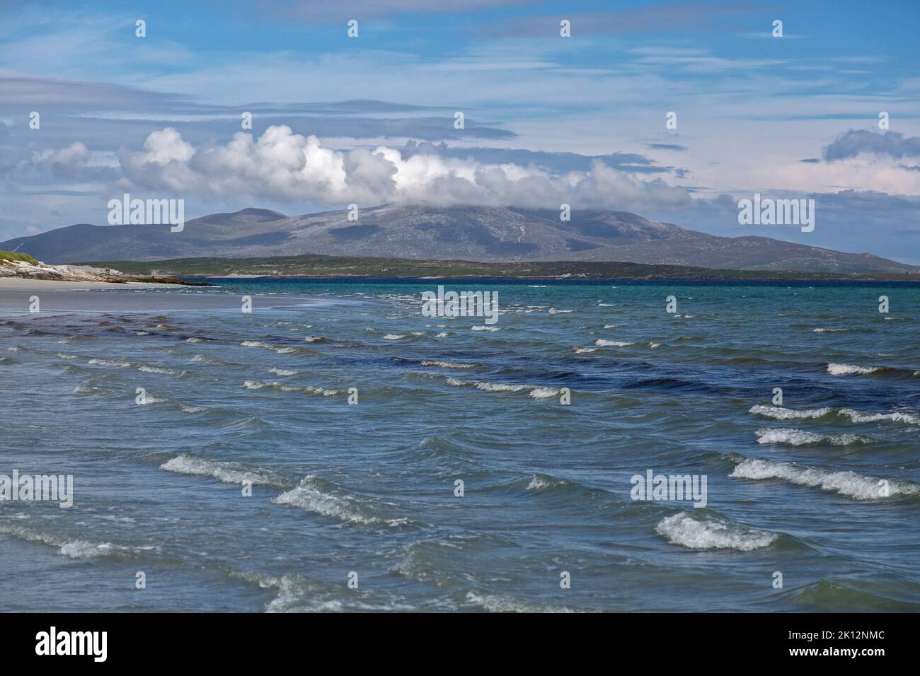 Surge on East Beach, Berneray, North Uist, Outer Hebrides, Western ...
