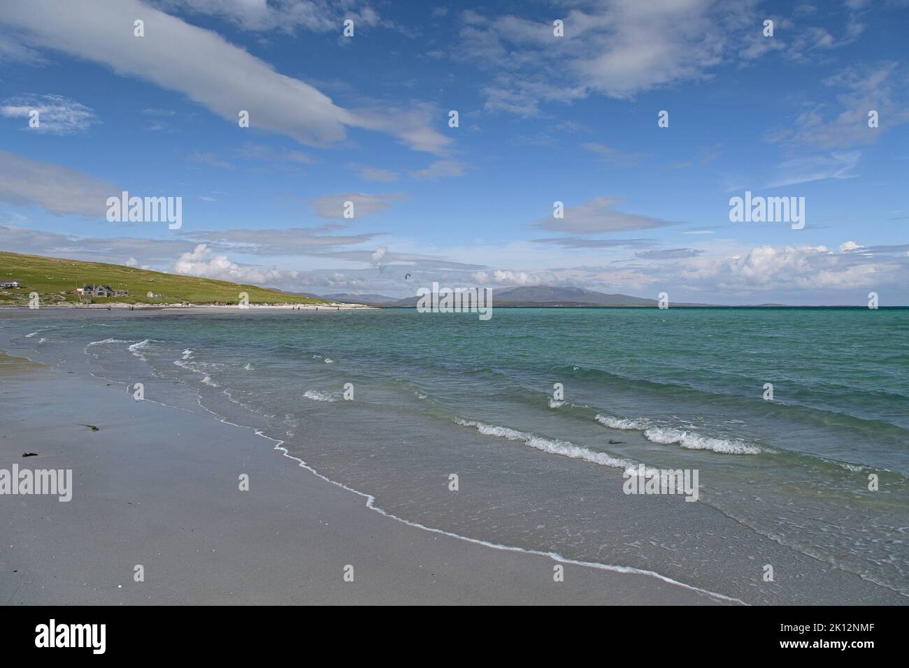 Waves Rolling in at East Beach, Berneray, North Uist, Outer Hebrides ...