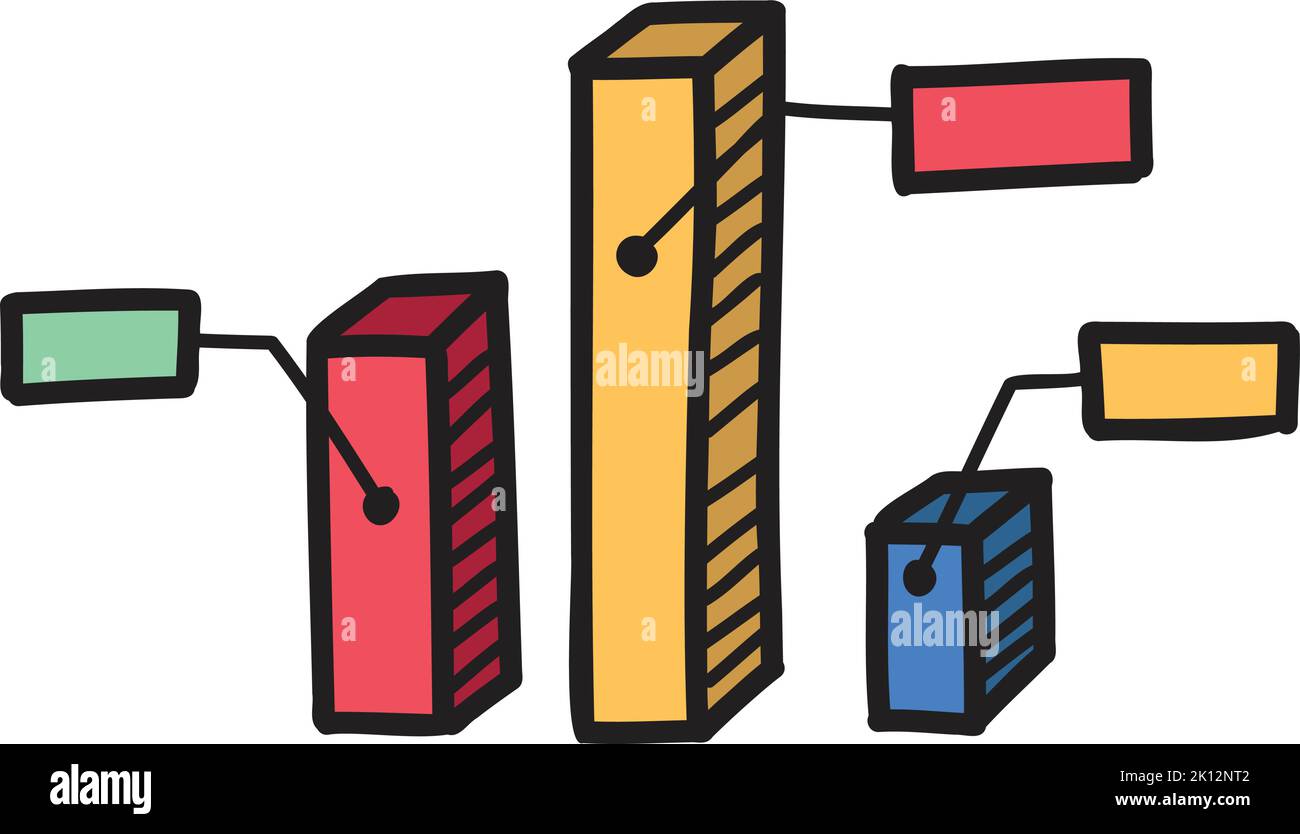 Hand Drawn graph illustration isolated on background Stock Vector Image & Art - Alamy