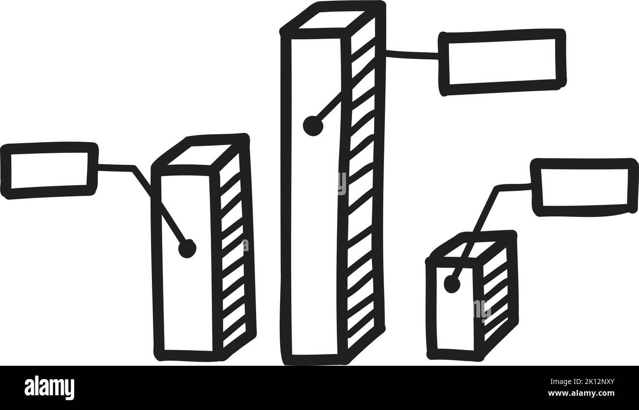 Hand Drawn graph illustration isolated on background Stock Vector Image & Art - Alamy