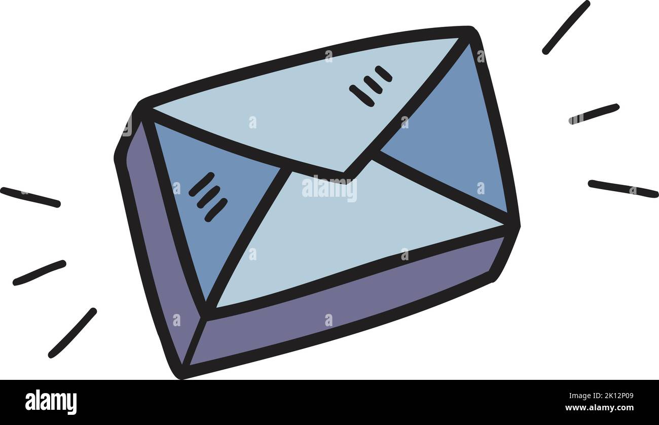 Hand Drawn envelope illustration isolated on background Stock Vector ...