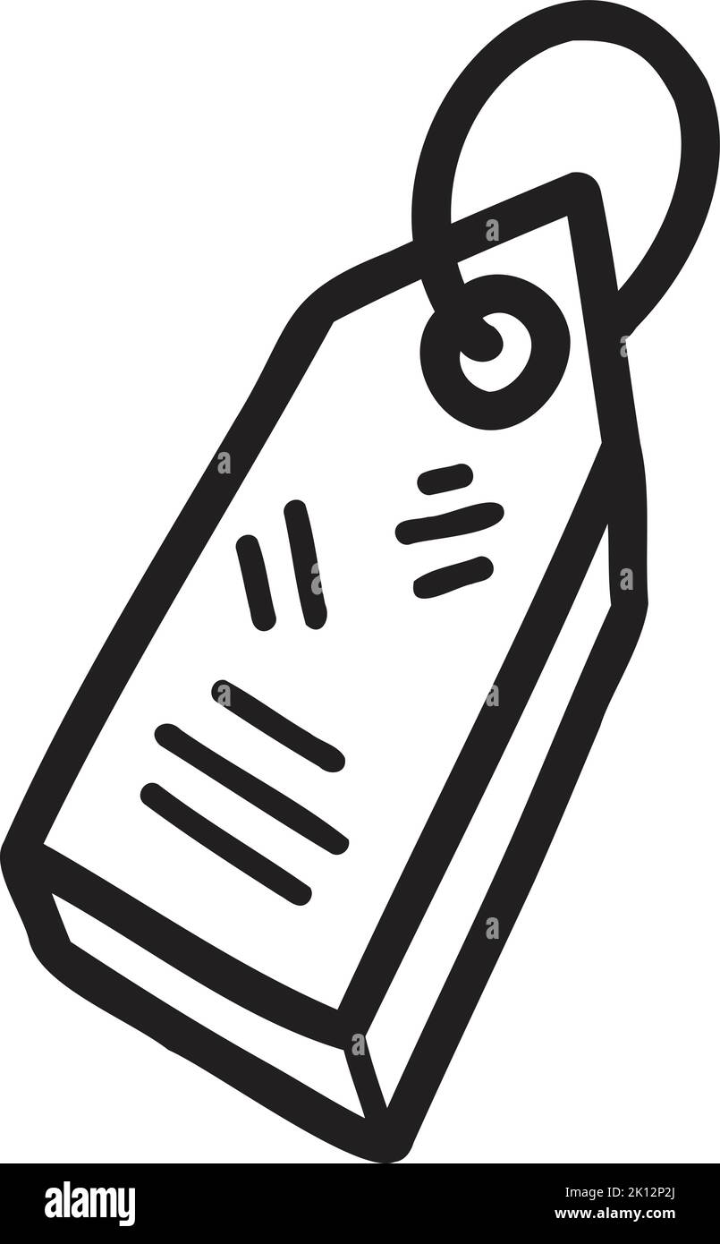 Hand Drawn tags illustration isolated on background Stock Vector Image ...