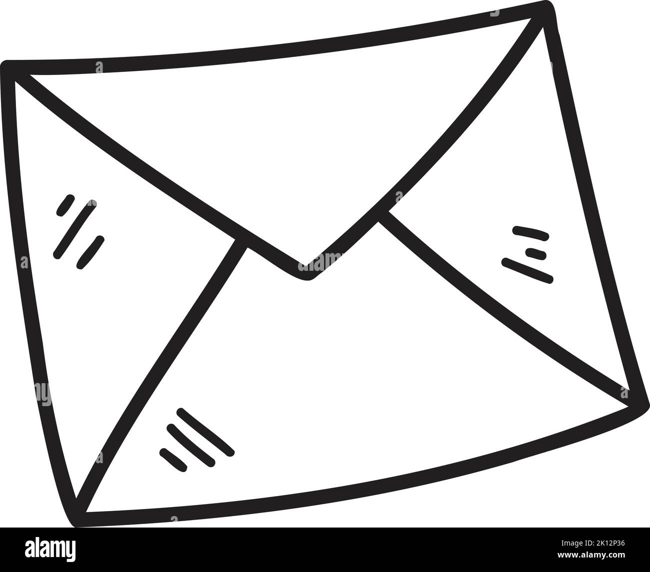 Hand Drawn envelope illustration isolated on background Stock Vector ...