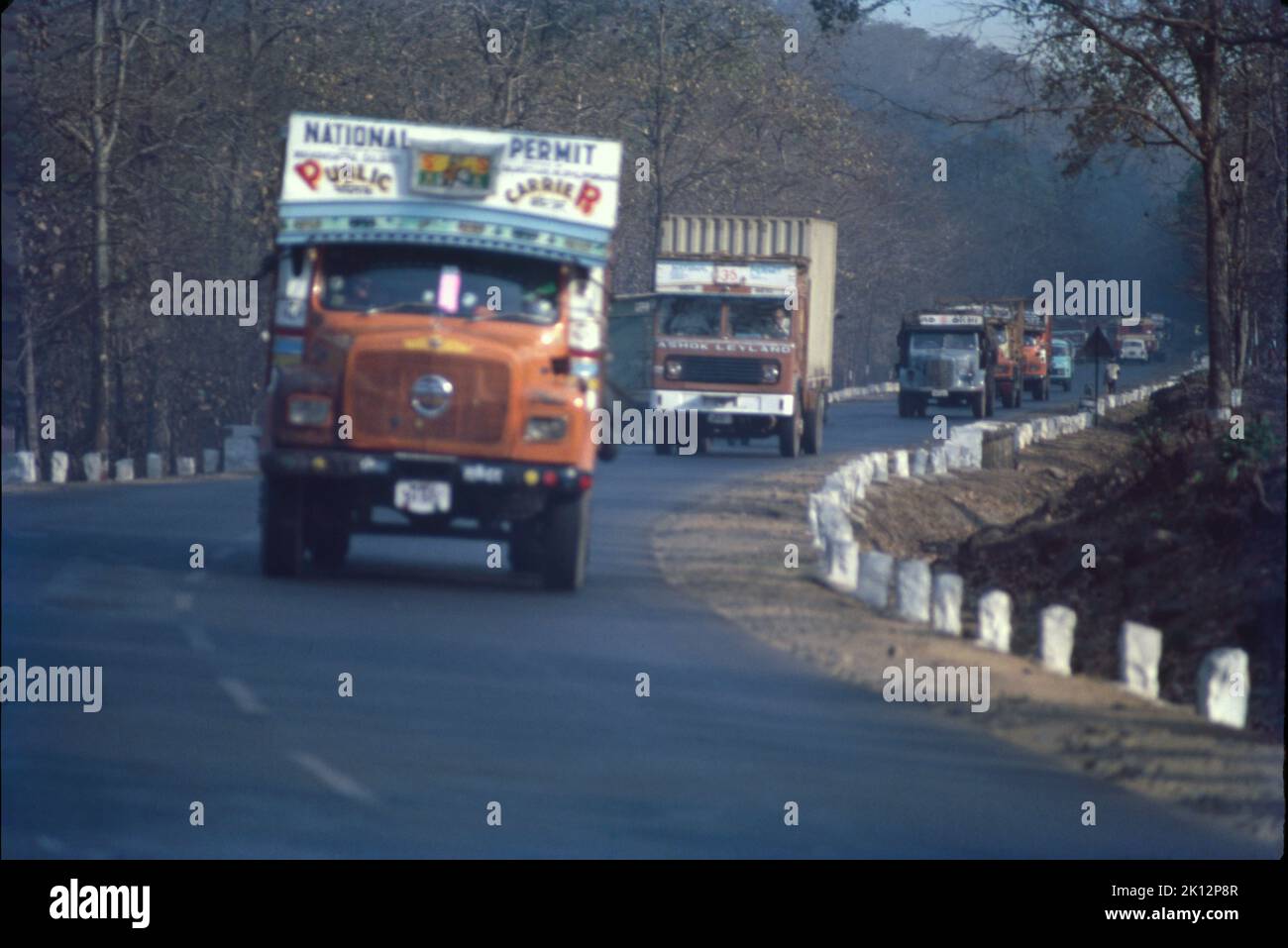 Vehicles on the High Way, Gujrat, India Stock Photo - Alamy